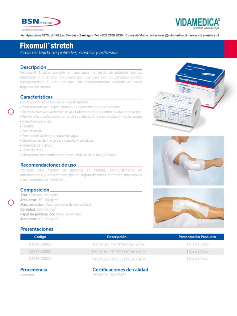 Fixomull Stretch Ficha | PDF