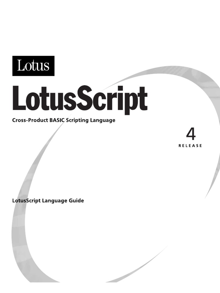 Lotus Script Lang | PDF | Scripting Language | Programming Language