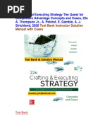Crafting & Executing Strategy: The Quest For Competitive Advantage ...
