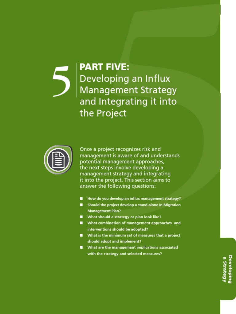Part Five:: Developing An Influx Management Strategy and Integrating It ...