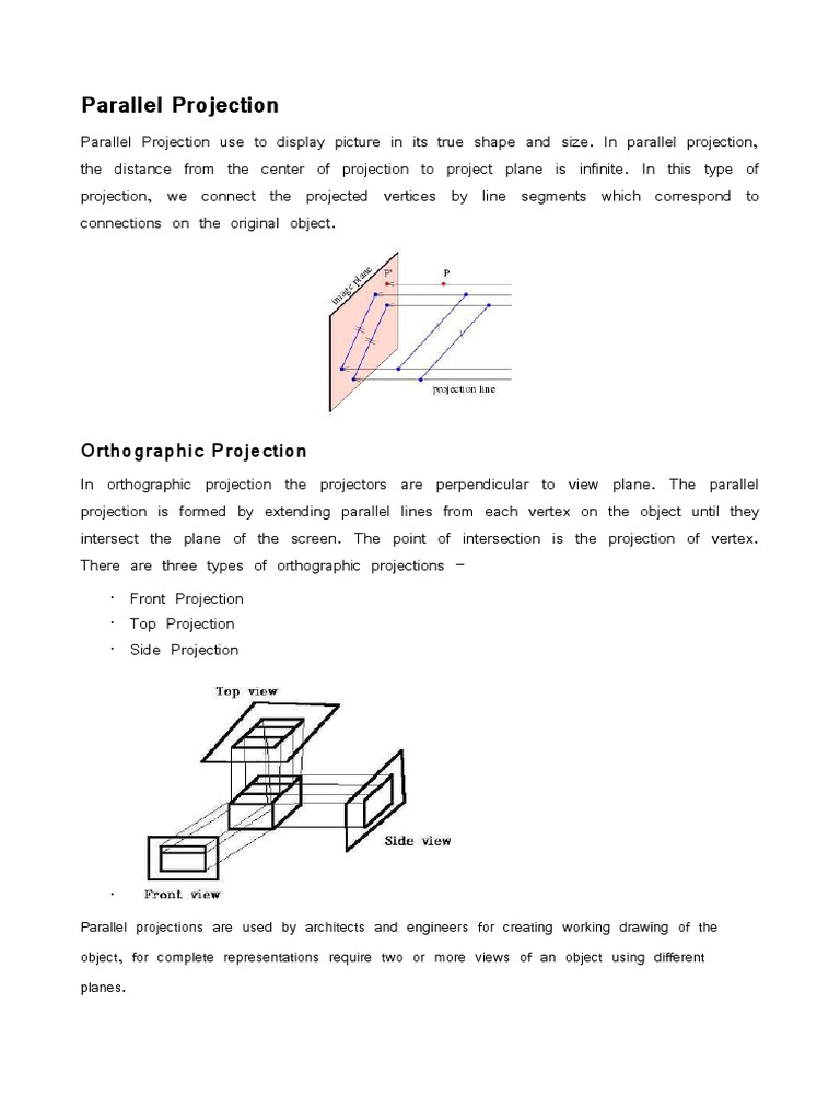 Parallel Projection | PDF | Infographics | Computer Vision
