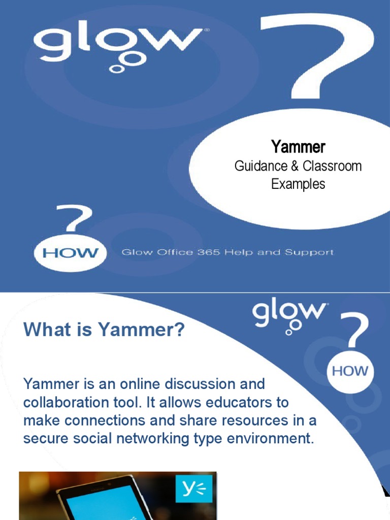 Yammer: Guidance & Classroom Examples | PDF | Online Services | Cyberspace