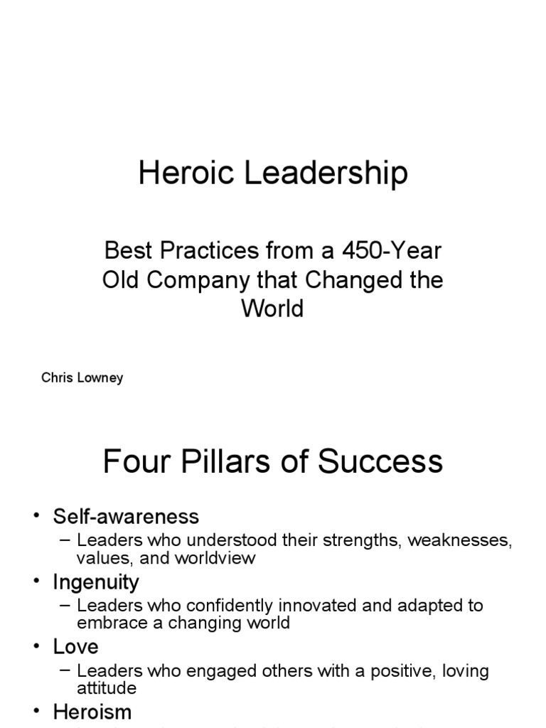Heroic Leadership: Jesuit Principles Explained | PDF