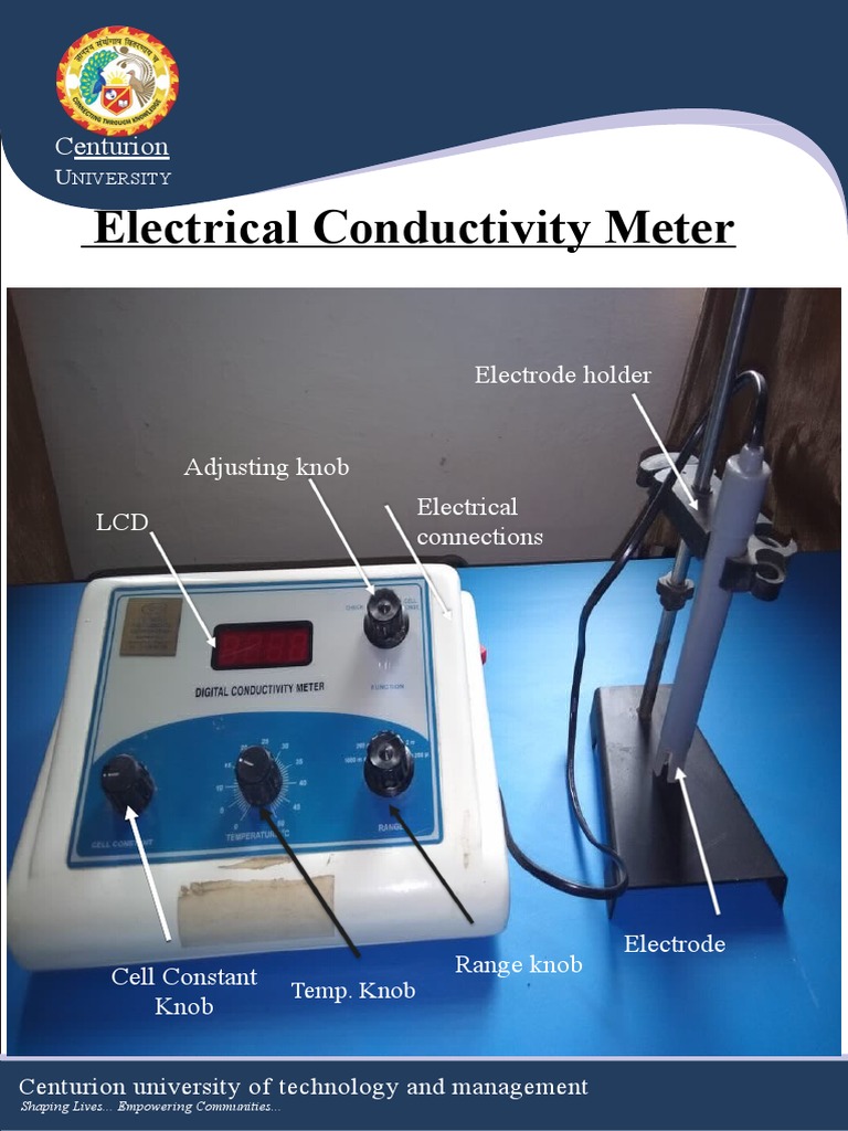 Electrical Conductivity Meter: Centurion | PDF | Switch | Thermostat