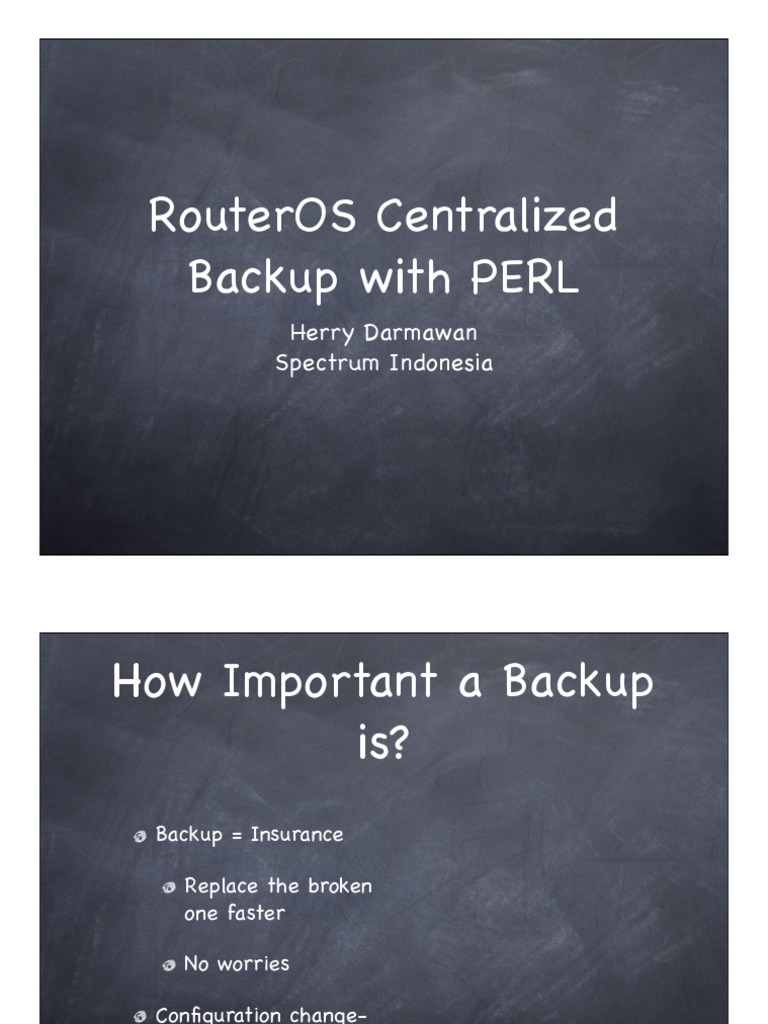 Routeros Centralized Backup With Perl: Herry Darmawan Spectrum ...