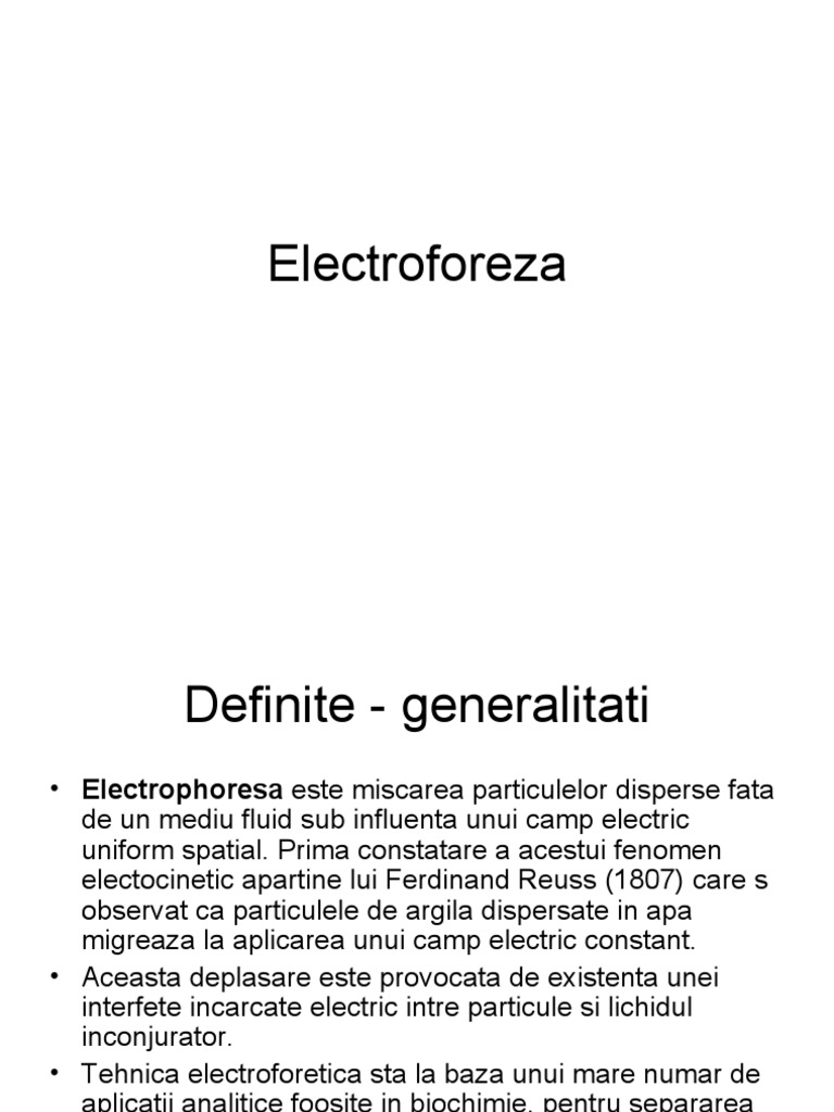 Electroforeza | PDF