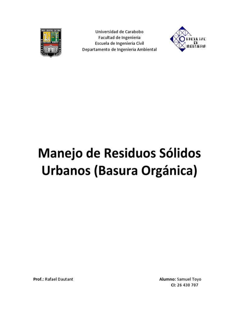 Qué Es Un Residuo Pdf | Norma Oficial Mexicana NOM-052-SEMARNAT-2005 ...