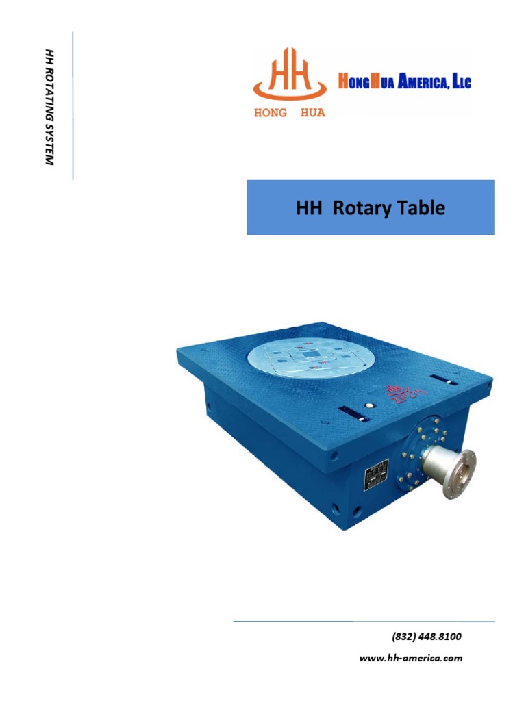 HH-Rotary Table ZP175 - ZP205 PDF | PDF | Gear | Bearing (Mechanical)