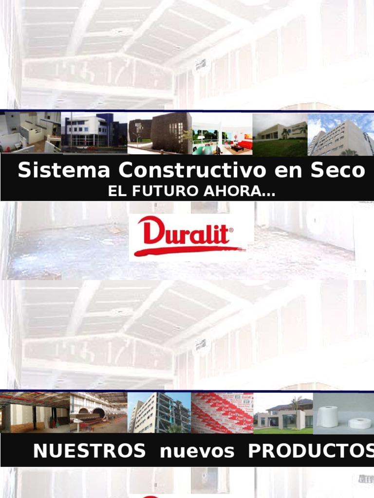 DURALIT Placa de Fibrocemento | PDF | Tornillo | Materiales de construcción