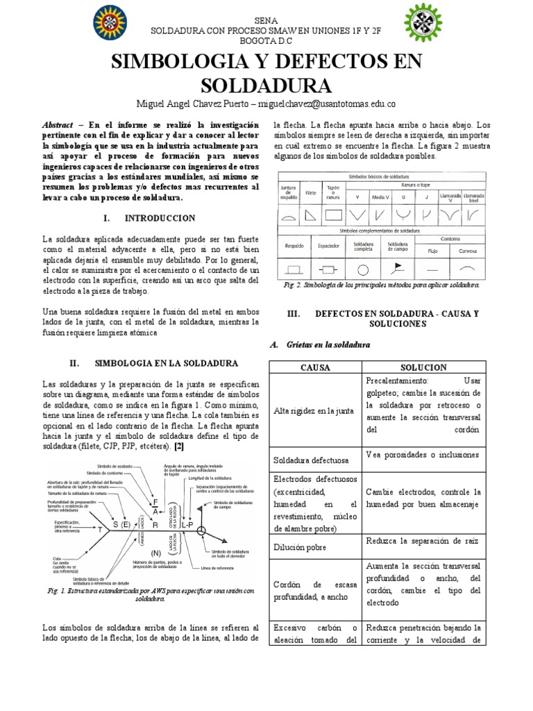 Defectos en Soldaduraa y Simbologia | PDF | Soldadura | Construcción