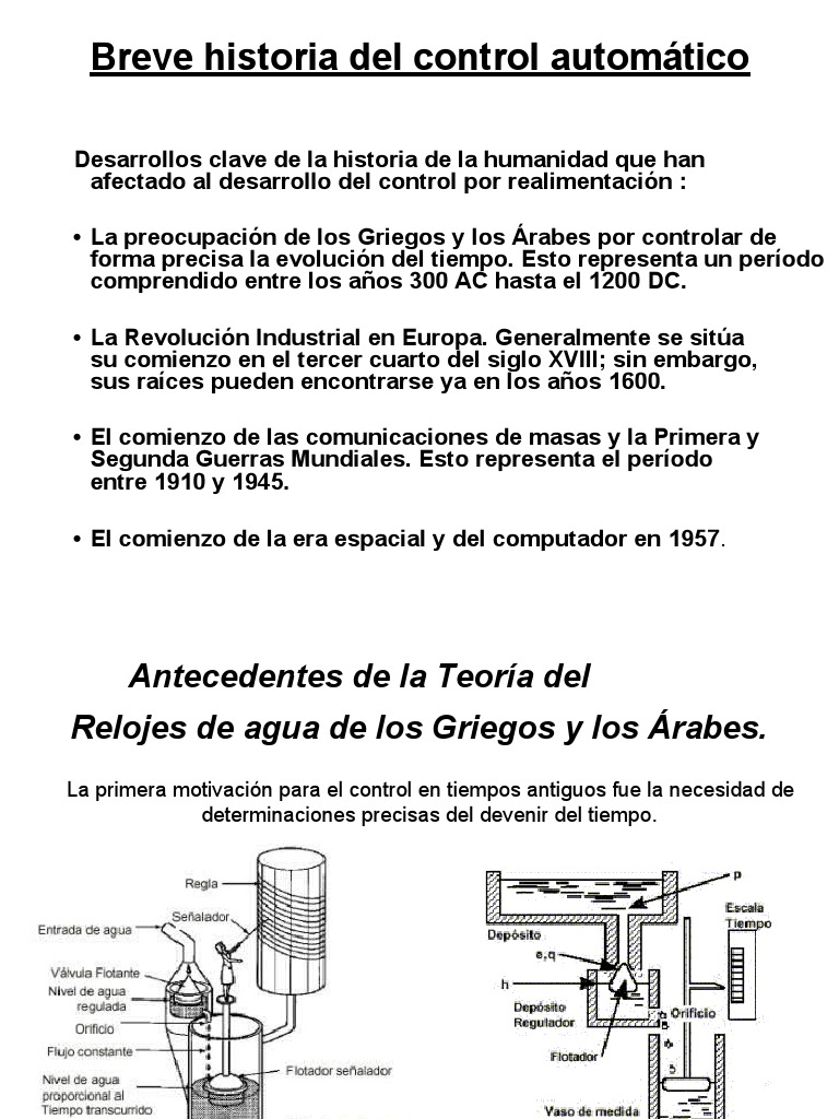 Automatic Control History | PDF | Realimentación | Revolución industrial