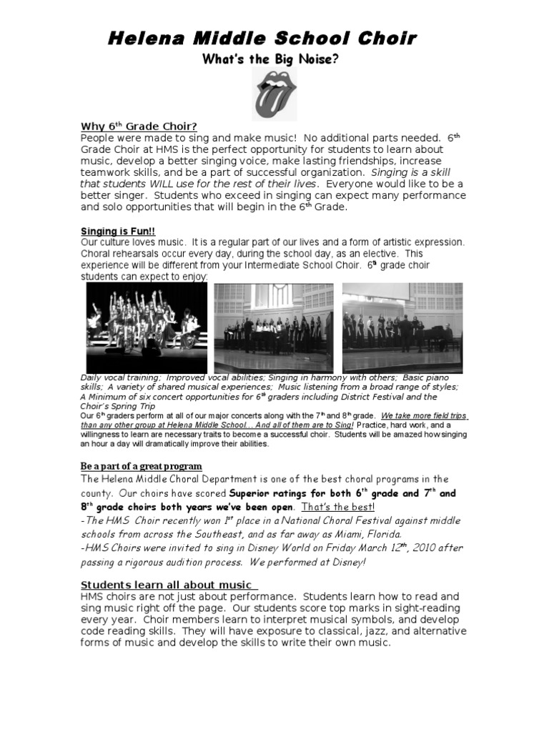 Choir Flyer | PDF | Singing | Choir