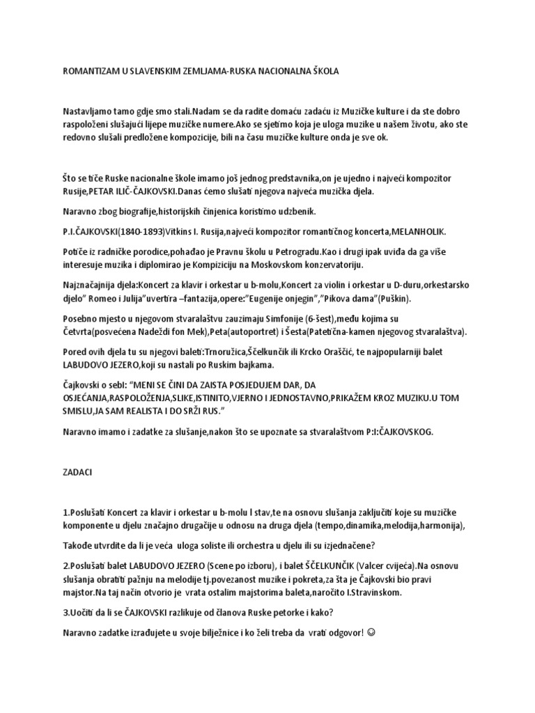 Romantizam U Slavenskim Zemljama | PDF