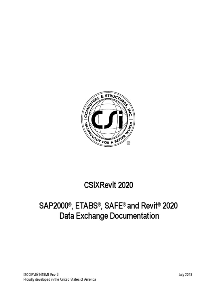 CSiXRevit 2020 Manual | PDF | Young's Modulus | Autodesk Revit CSiXRevit 2020 Manual | PDF | Young's Modulus | Autodesk Revit
