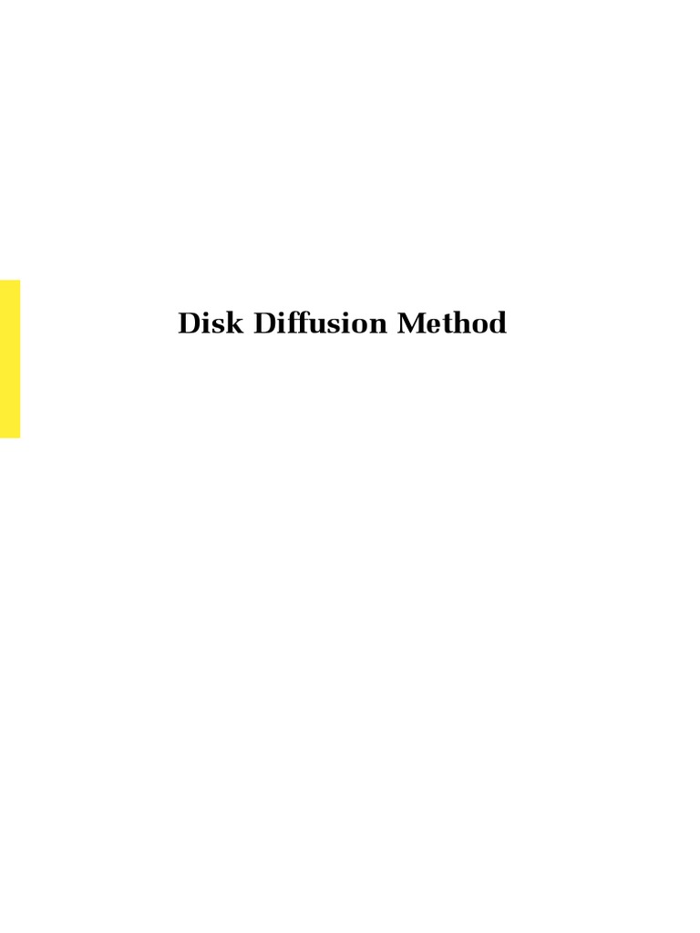 Disk Diffusion Method for Antibiotic Testing | PDF | Microbiology ...