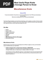 Knot Chart | PDF | Knot | Rope