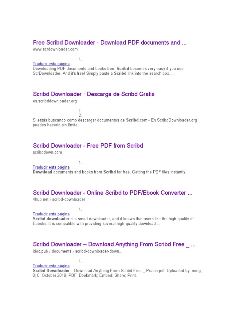 Traducir Esta Página: Scribd Scribd | PDF | Scribd | Web 2.0