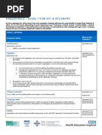 Paediatric ST1 Application Scoring Guide | PDF | Audit | Experience