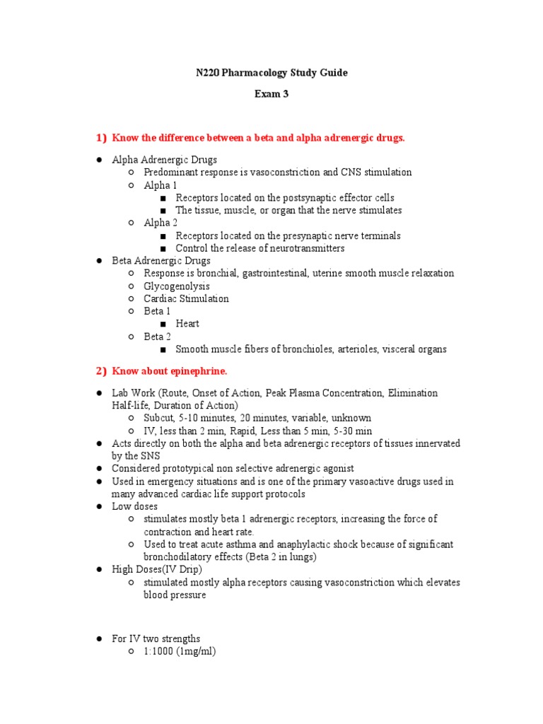 Pharmacology Notes Nursing | PDF | Statin | Heart Failure
