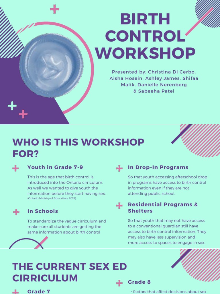 Contraception Final Presentation 1 2 | PDF | Birth Control | Condom