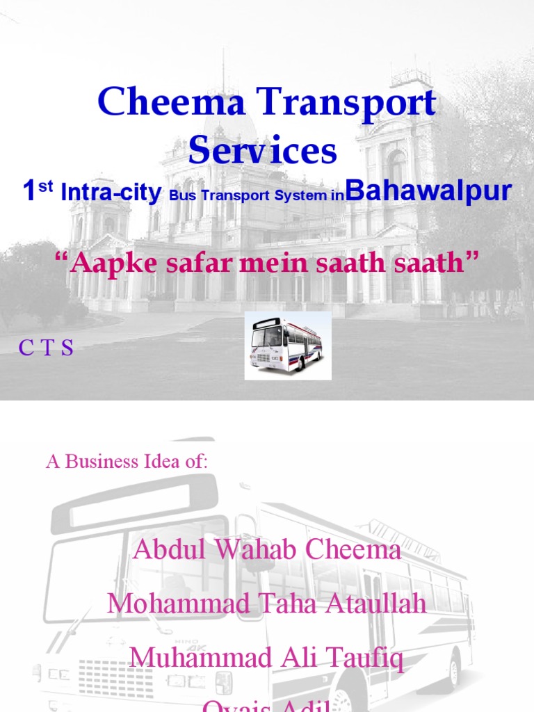 Cheema Transport Services: 1 Bahawalpur | PDF | Renting | Bus Transport