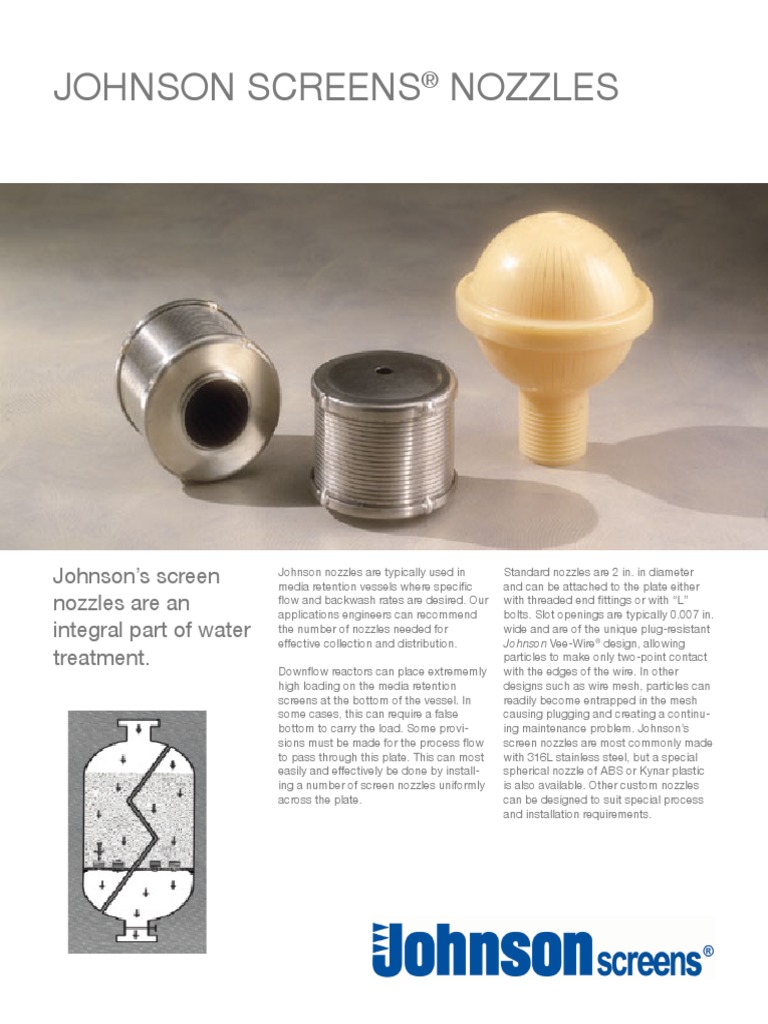 Johnson Screens Nozzles PDF | PDF | Mechanical Engineering | Building ...