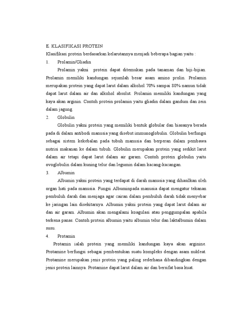 Klasifikasi Protein | PDF