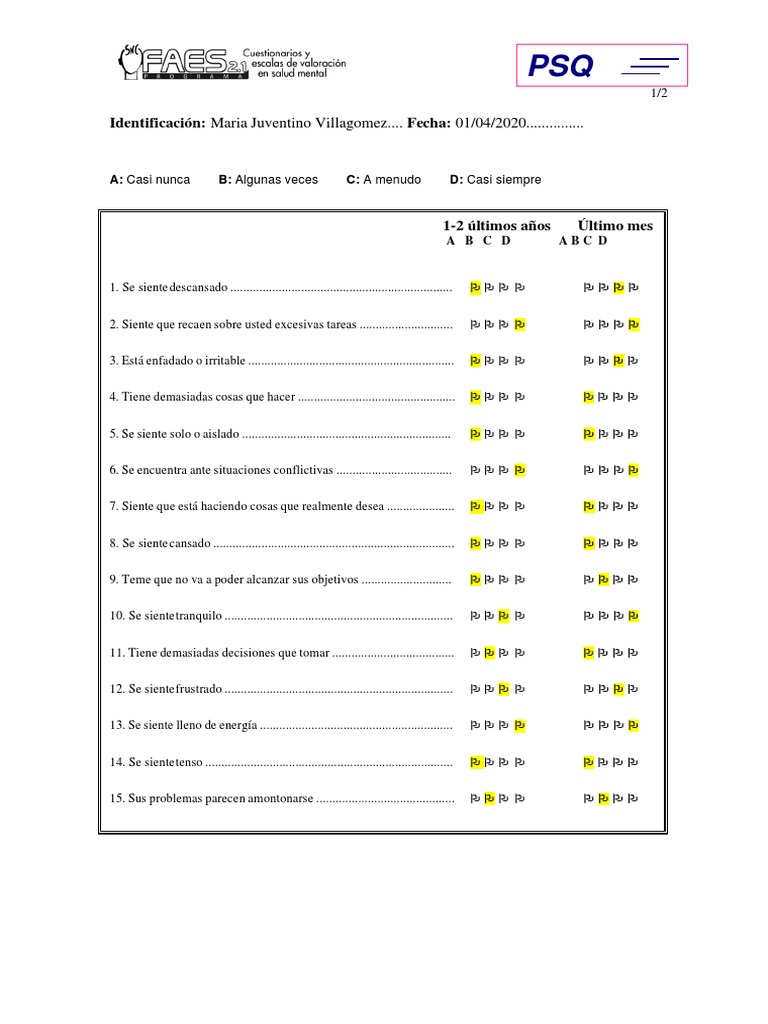 TEST Maria | PDF | Violencia | Agitación