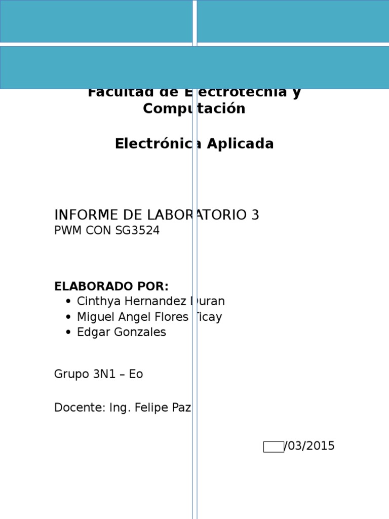 Generador de PWM Usando SG3524 PDF | PDF | Inversor de energia ...