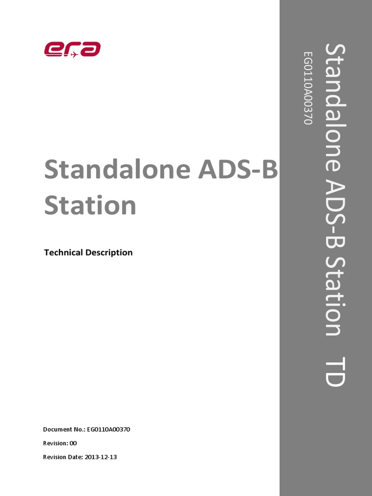 Standalone ADS-B Station: Technical Description | PDF | Computer ...