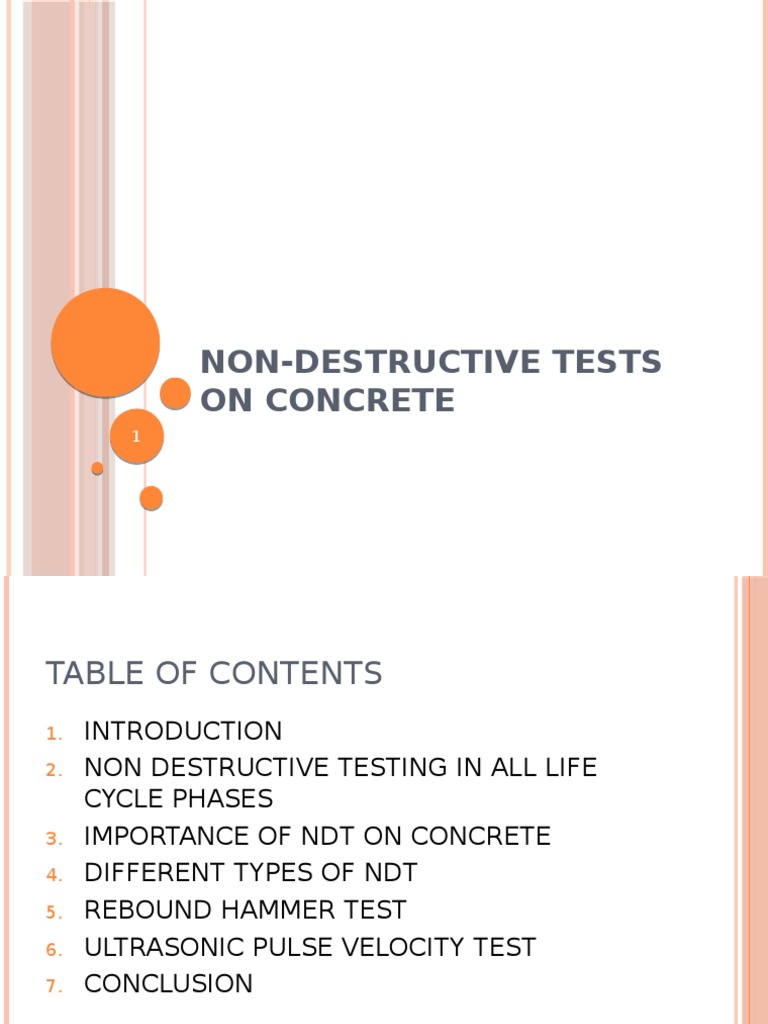 Non-Destructive Tests On Concrete | PDF | Nondestructive Testing | Hardness