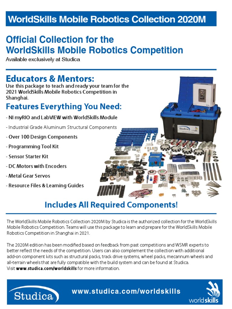 Kit Oficial STUDICA, Itens Que Compõem o Kit | PDF | Axle | Robotics