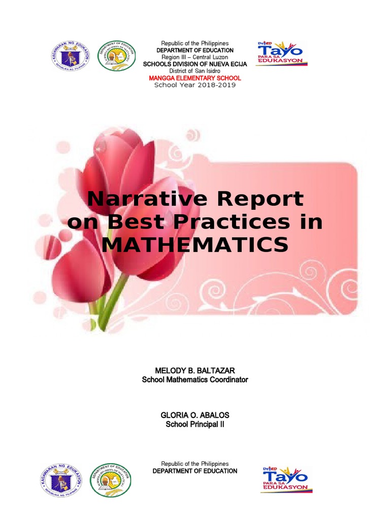Narrative Report in Math | PDF | Teachers | Teaching Mathematics