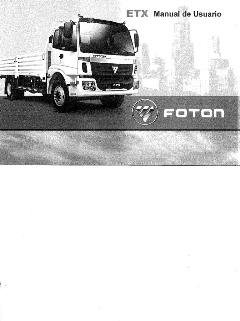 ETX Manual de Usuario FOTON | PDF
