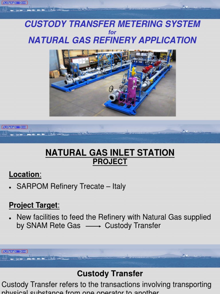 Custody Transfer Metering for Gas Refinery | PDF | Flow Measurement | Valve