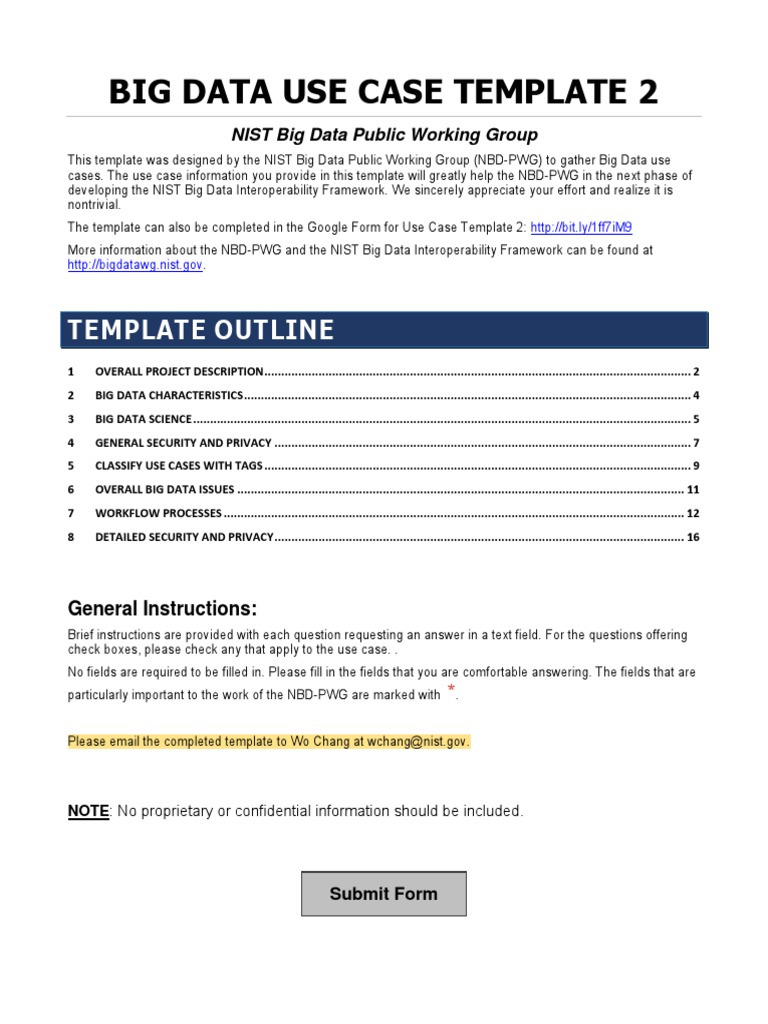 Big Data Use Case Template 2 | PDF | Map Reduce | Big Data