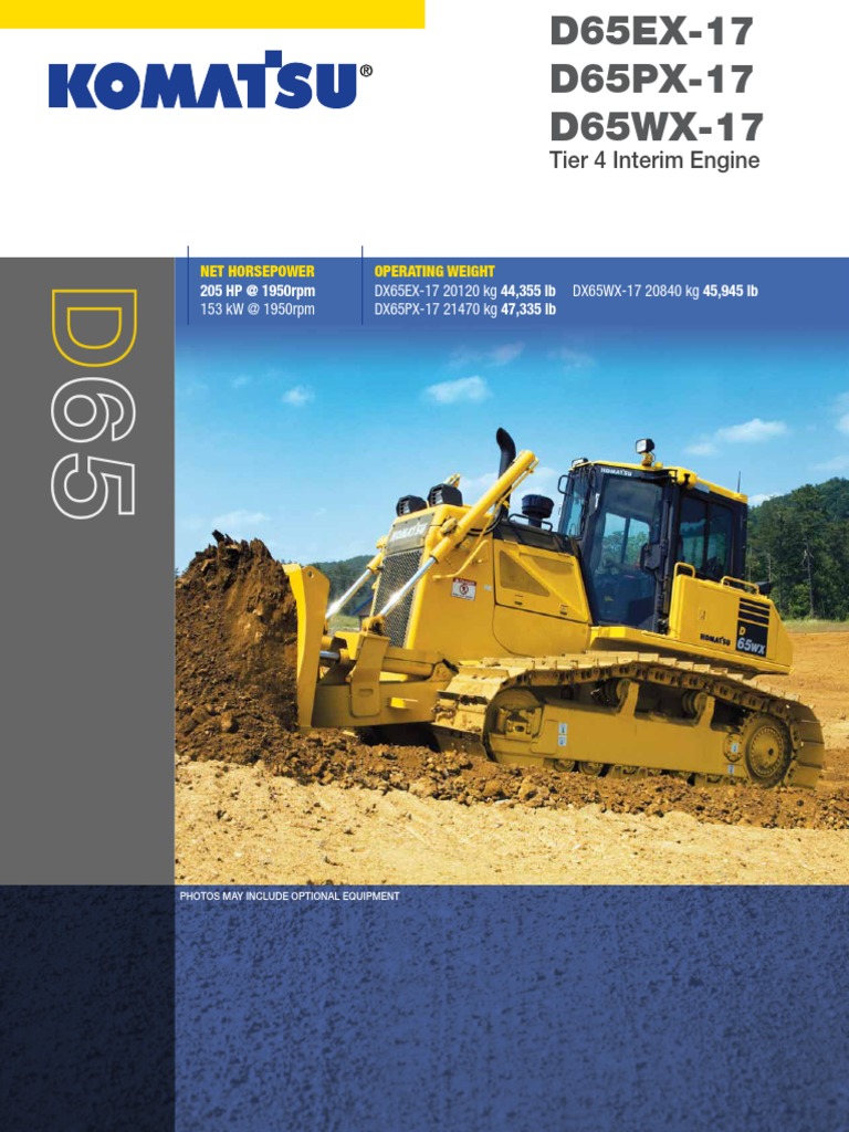 Brochure D65-17 (Ex, PX, WX) | PDF | Horsepower | Transmission (Mechanics)