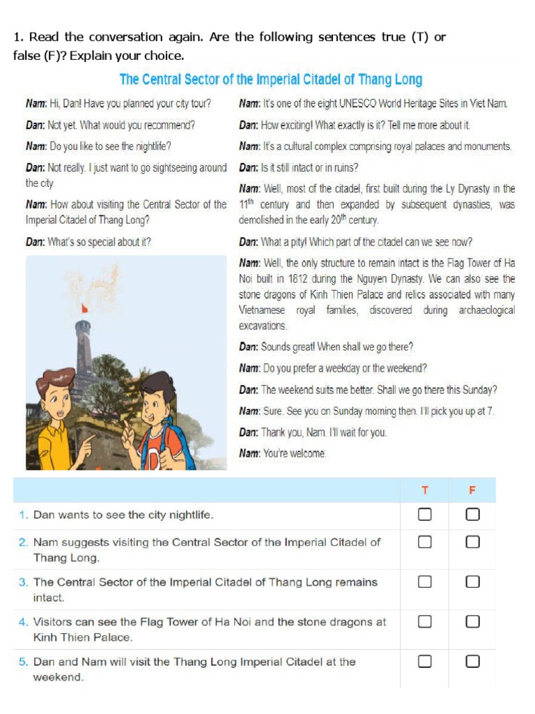Conversation Reading Test Instructions | PDF