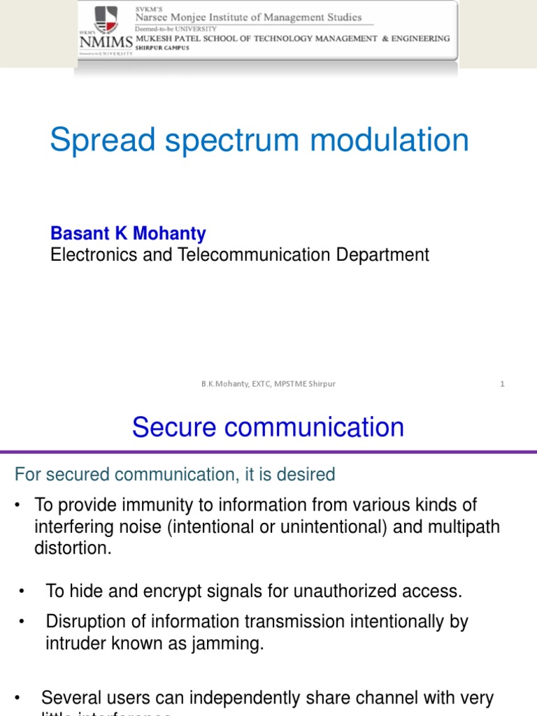 Spread Spectrum Modulation Download Free Pdf Modulation Radio Technology