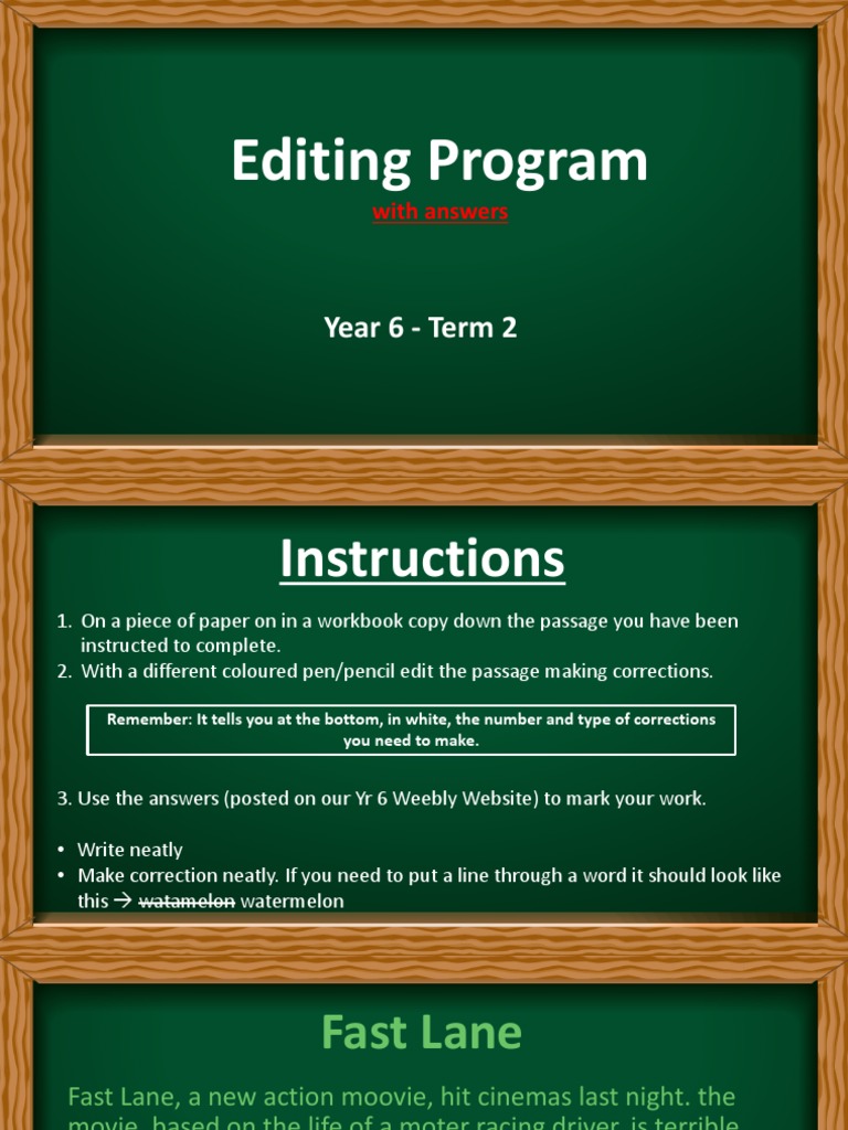 Y6 Term 2 Editing Program Answers | PDF | Sun | Weather Forecasting