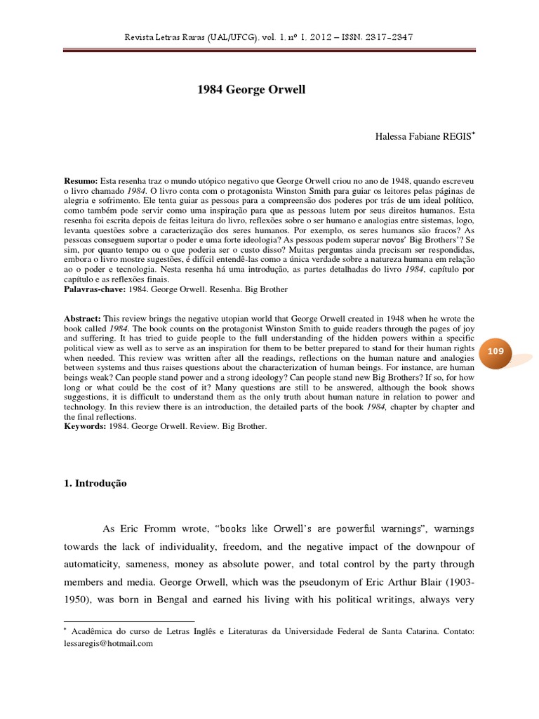 1984 George Orwell PDF | PDF | Livros