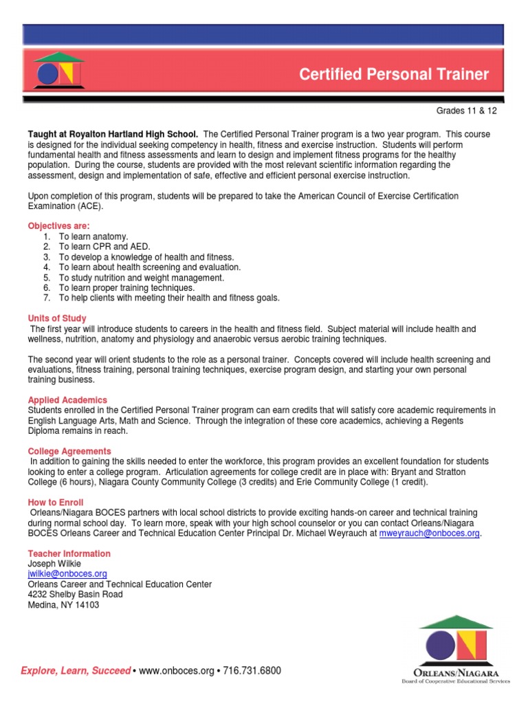 Certified Personal Trainer PDF | PDF | Personal Trainer | Behavior ...