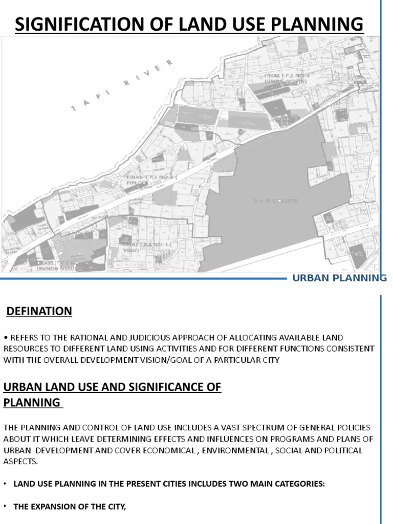 Signification of Land Use Planning | PDF | Map | Urban Planning