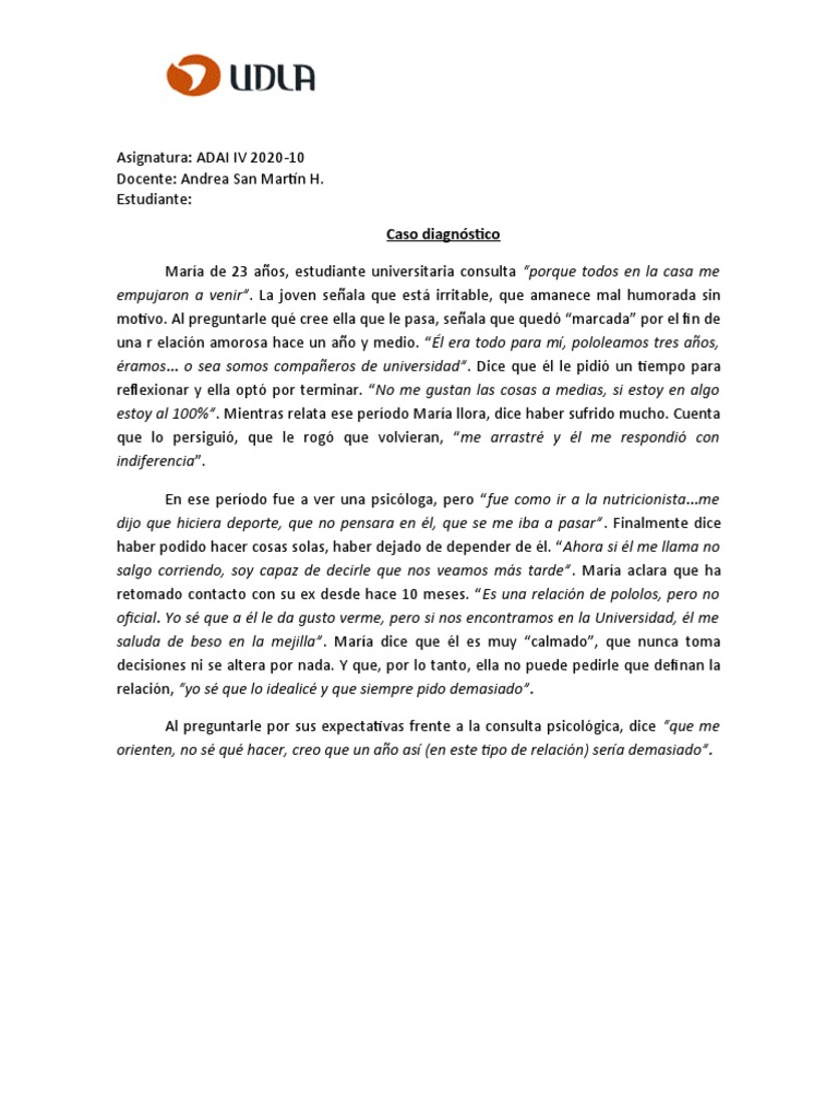 Caso Diagn Stico | PDF