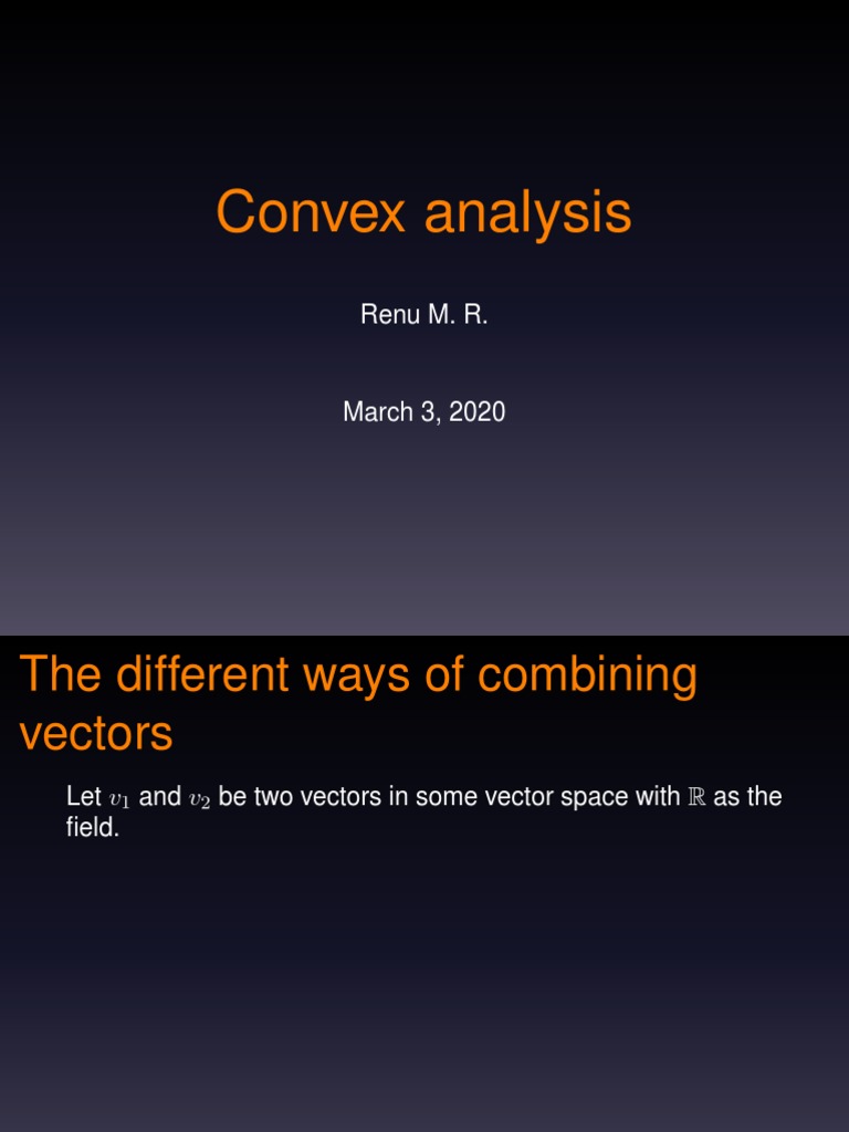 Convex Function Analysis | Download Free PDF | Convex Set ...