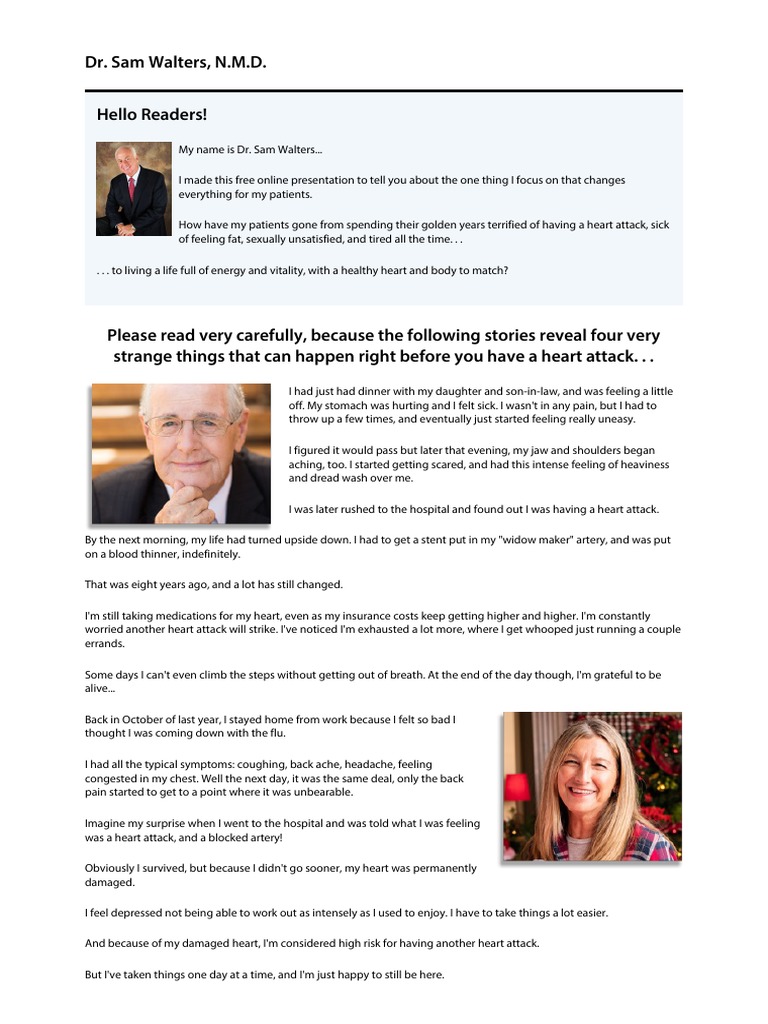 Dr. Sam Walters, N.M.D. Hello Readers! | PDF | Fish Oil | Omega 3 Fatty Acid