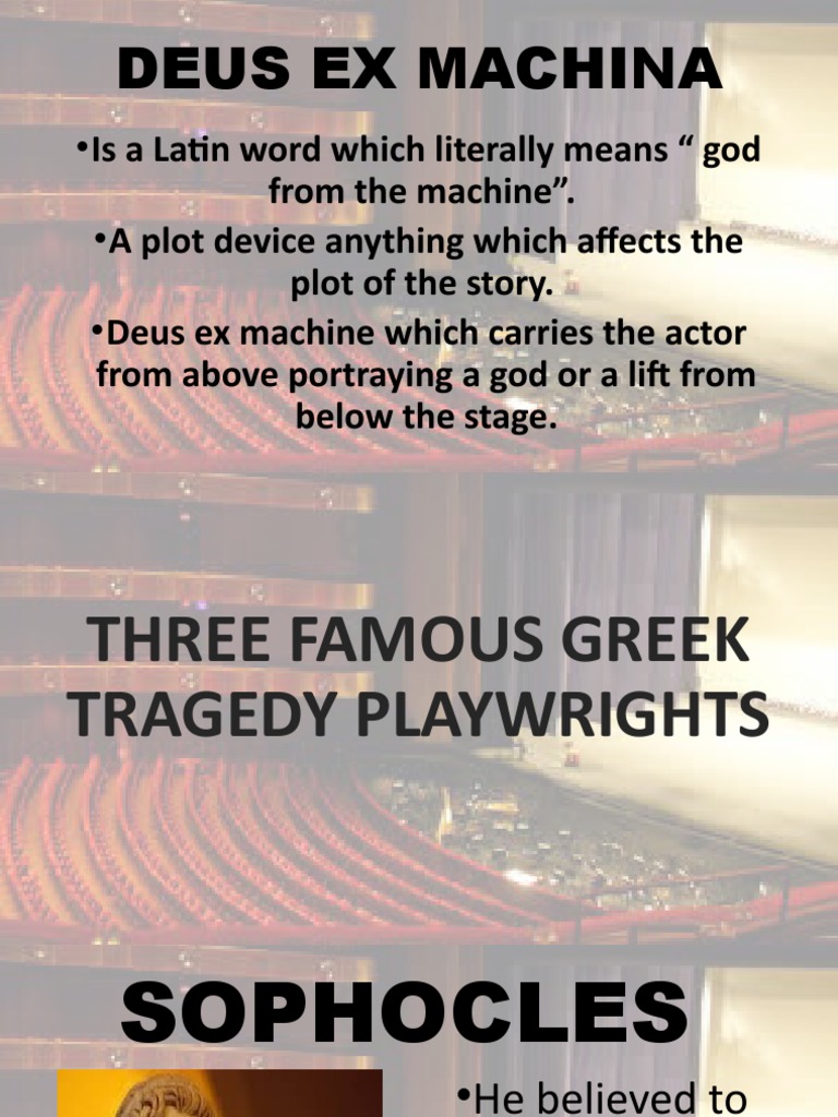 Deus Ex Machina | PDF | Tragedy | Opera
