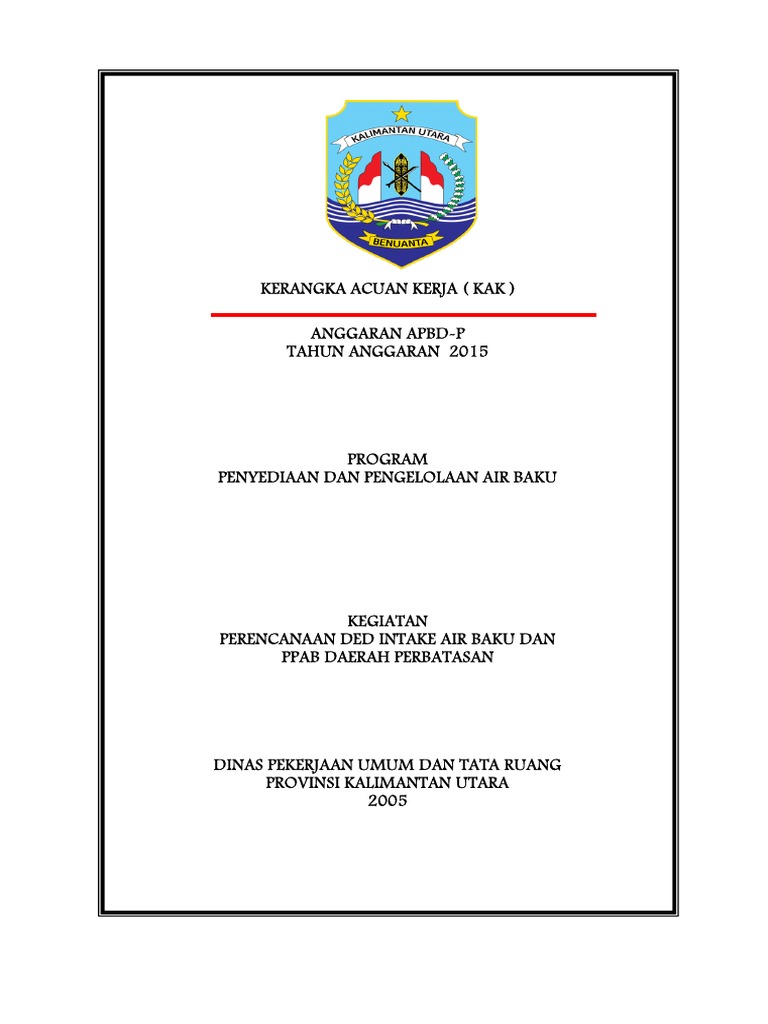 Perencanaan Intake Air Baku Perbatasan | PDF