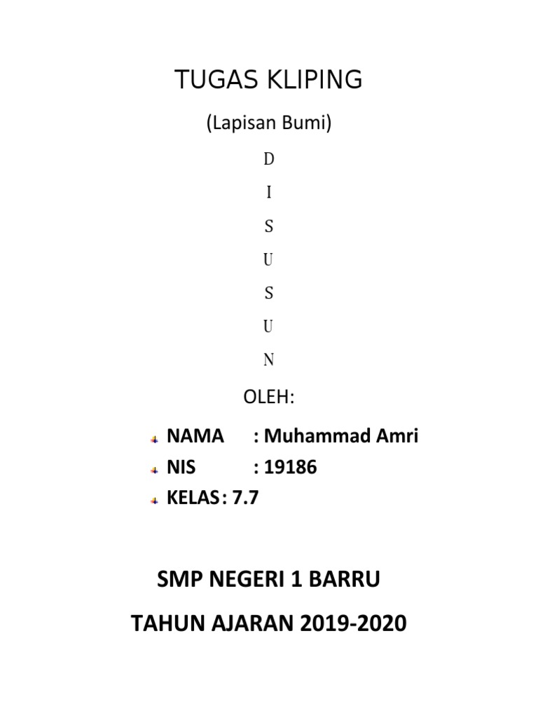 Tugas Kliping | PDF