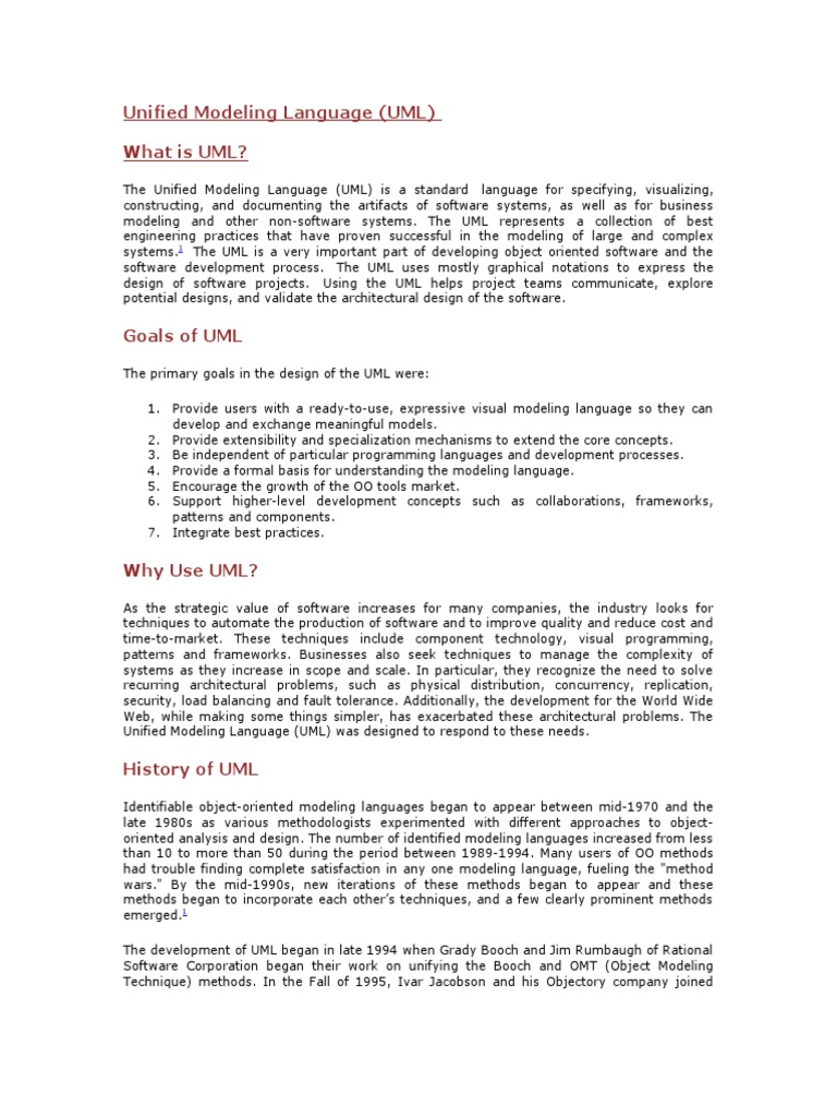 Unified Modeling Language | PDF | Unified Modeling Language | Use Case